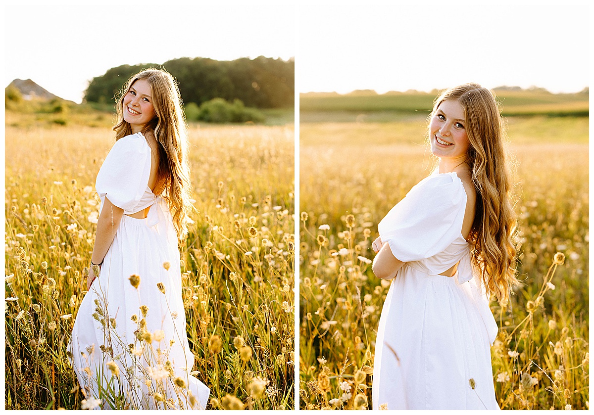 Outdoor Field Senior Session | Abbey - brittanysuephotography.com