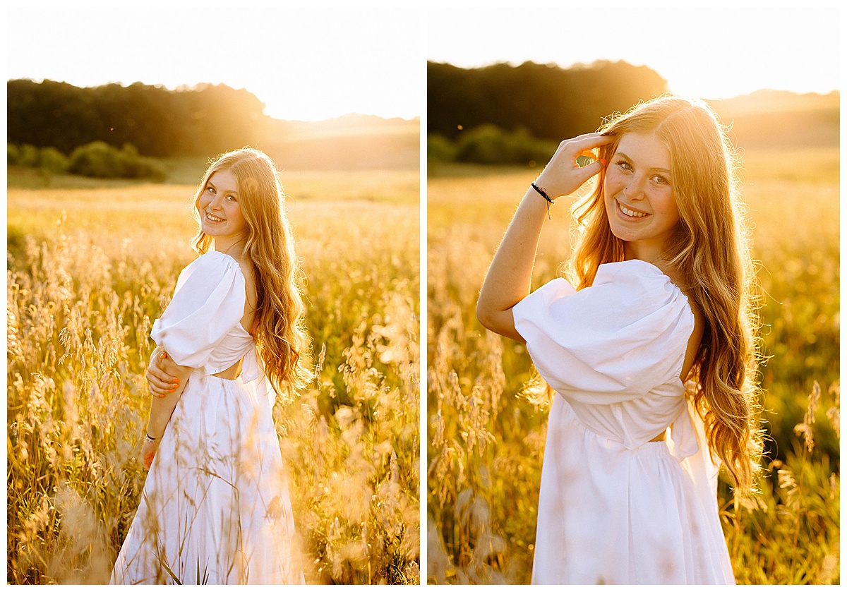 Outdoor Field Senior Session | Abbey - brittanysuephotography.com