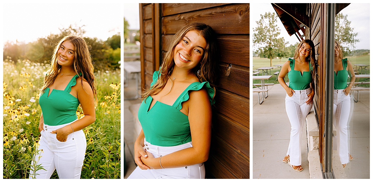 Flower Field Senior Portraits | Jessica