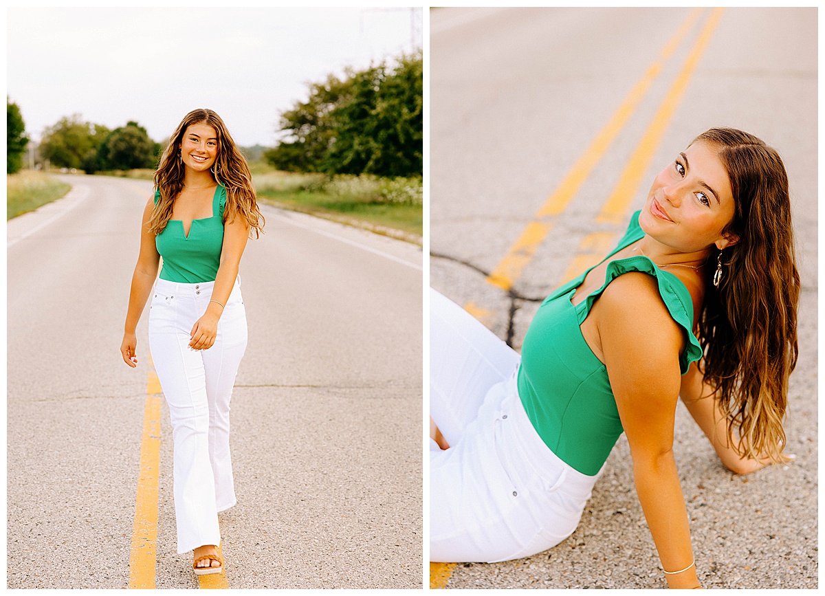 Flower Field Senior Portraits | Jessica